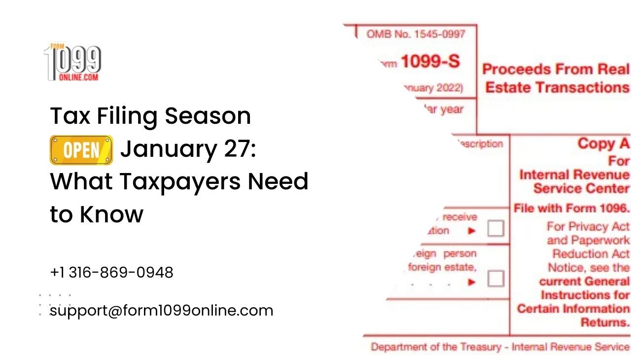 Tax Filing Season Opens January 27: What Taxpayers Need?